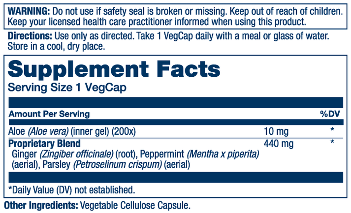 Aloe Vera Gel 10mg – Solaray