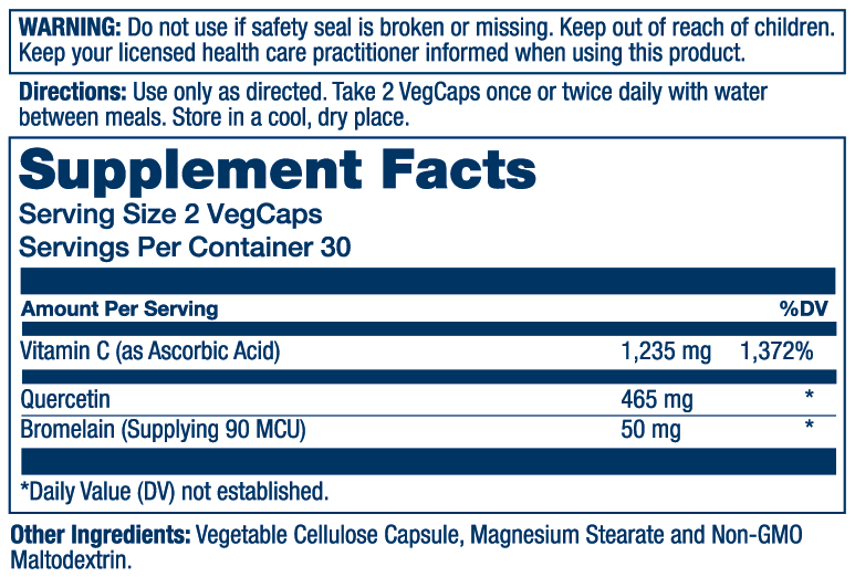 QBC Plex | Quercetin & Bromelain + Vitamin C – Solaray