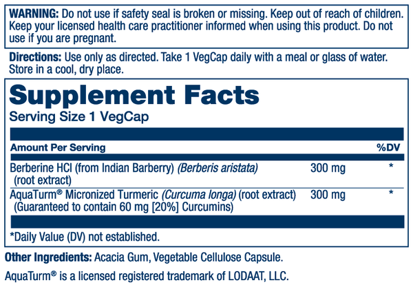 Berberine & Curcumin – Solaray