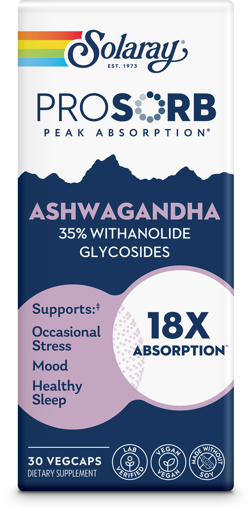 ProSorb Ashwagandha 18x 240mg – Solaray