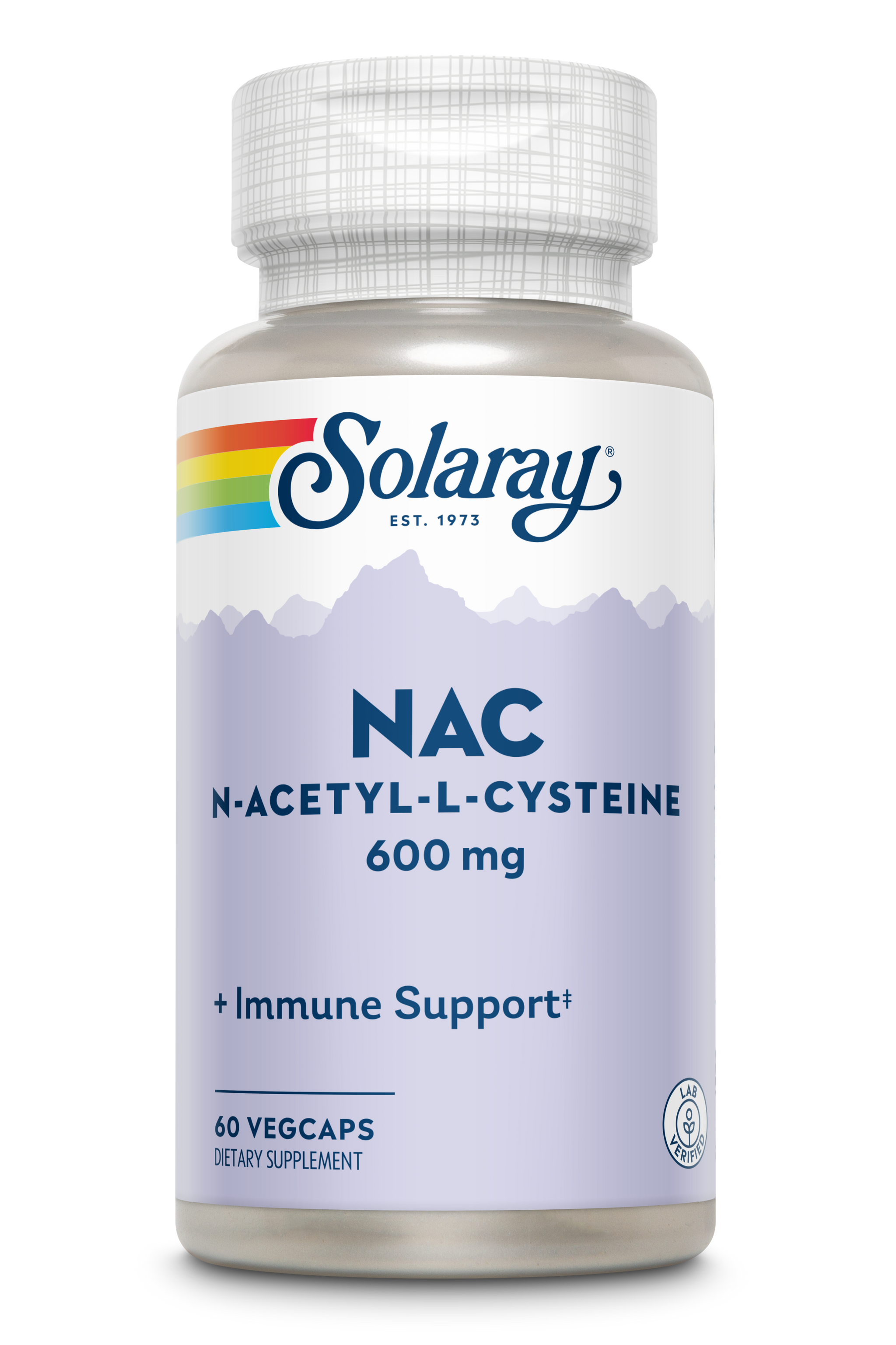 NAC N-Acetyl-L-Cysteine Supplement, 600 mg | 60 Count – Solaray