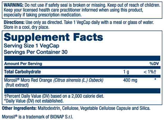 Moro Red Orange Extract Morosil – Solaray