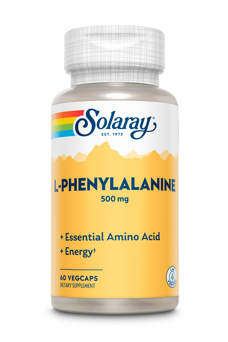 L-Phenylalanine, Free Form 500mg – Solaray