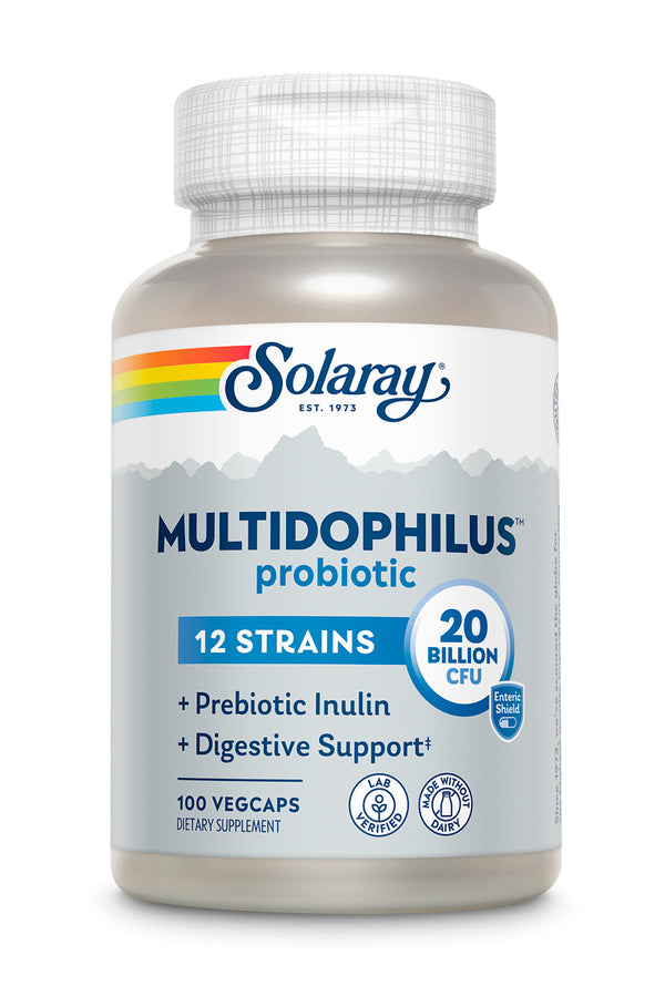 Multidophilus 12 Strain Probiotic, 20 Billion Cfu – Solaray