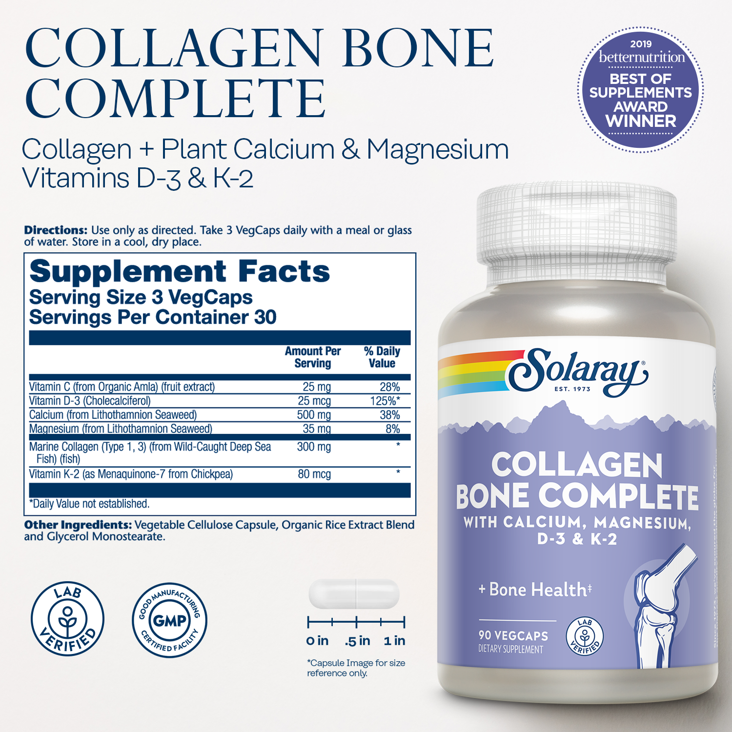 Collagen Bone Complete – Solaray
