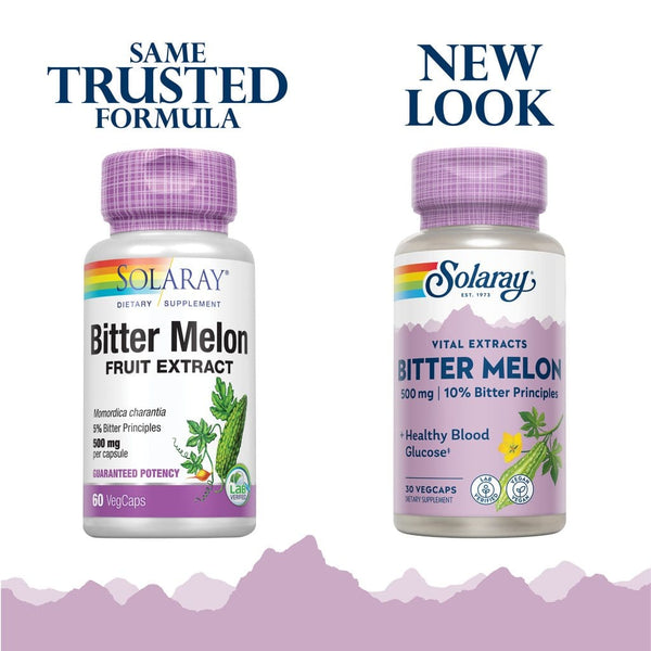 Bitter Melon Fruit Extract 10%, 500mg – Solaray